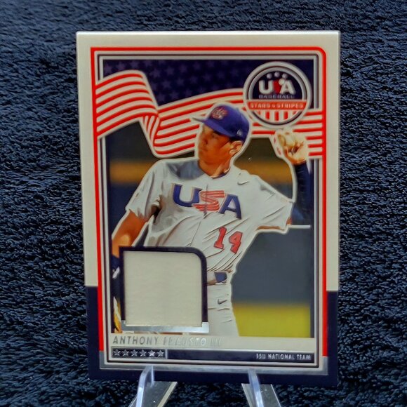 Panini | Toys | Anthony Frausto Iii Game Worn Swatch Top High School ...